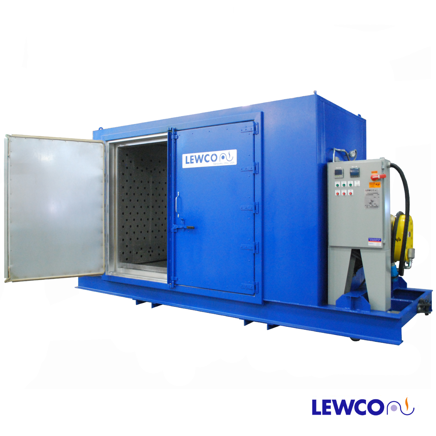 Custom 650°F Walk-in Batch Oven | LEWCO, Inc. Industrial Oven Manufacturer