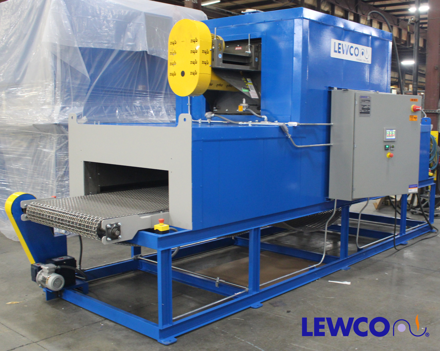500°F Conveyor Oven with Vertical Down Airflow | LEWCO, Inc. Industrial ...